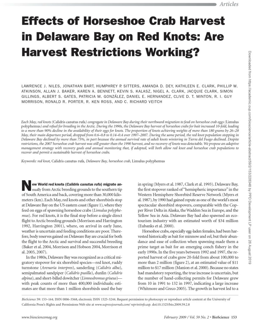 Resources – Horseshoe Crab Recovery Coalition