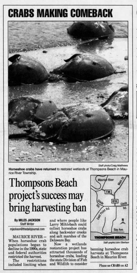 The History – Horseshoe Crab Recovery Coalition